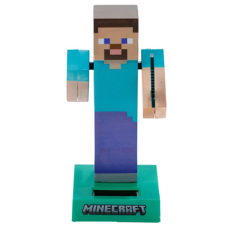 Muñeco Solar Steve Minecraft
