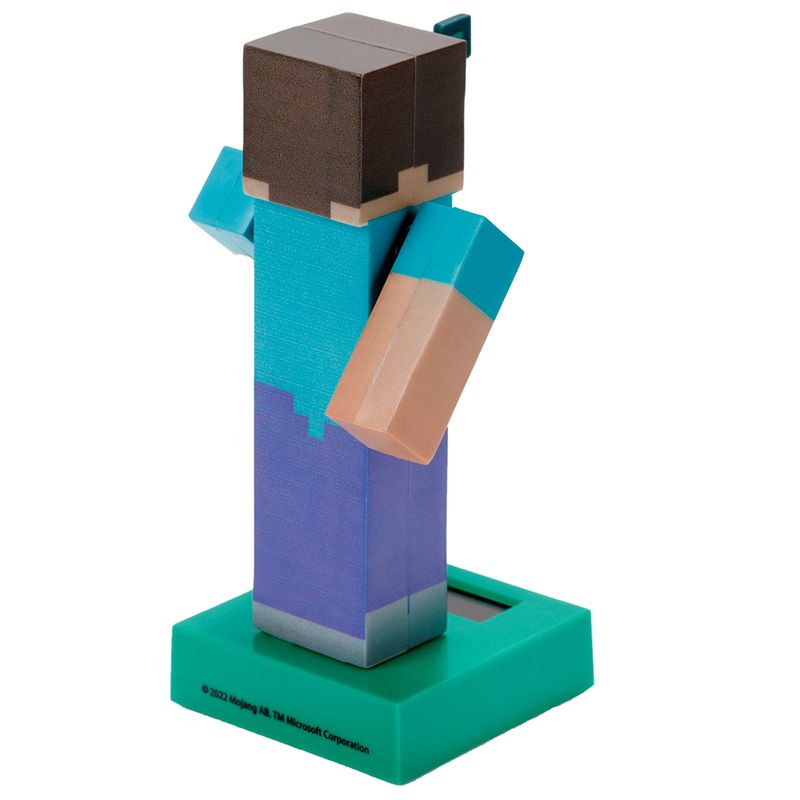 Muñeco Solar Steve Minecraft